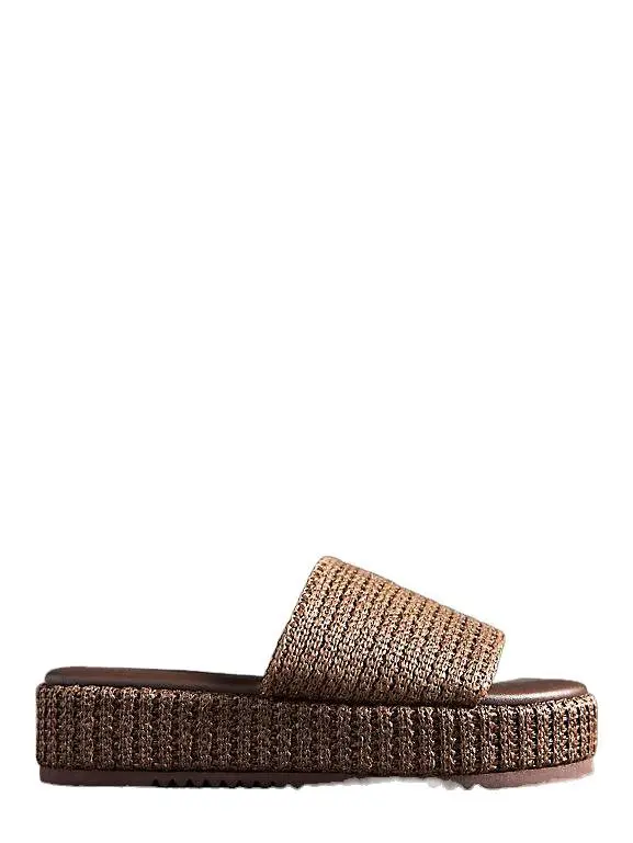 Matisse Montego Platform Slides - Brown