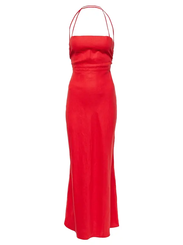 Faithfull The Brand Garcia Maxi Dress - Red
