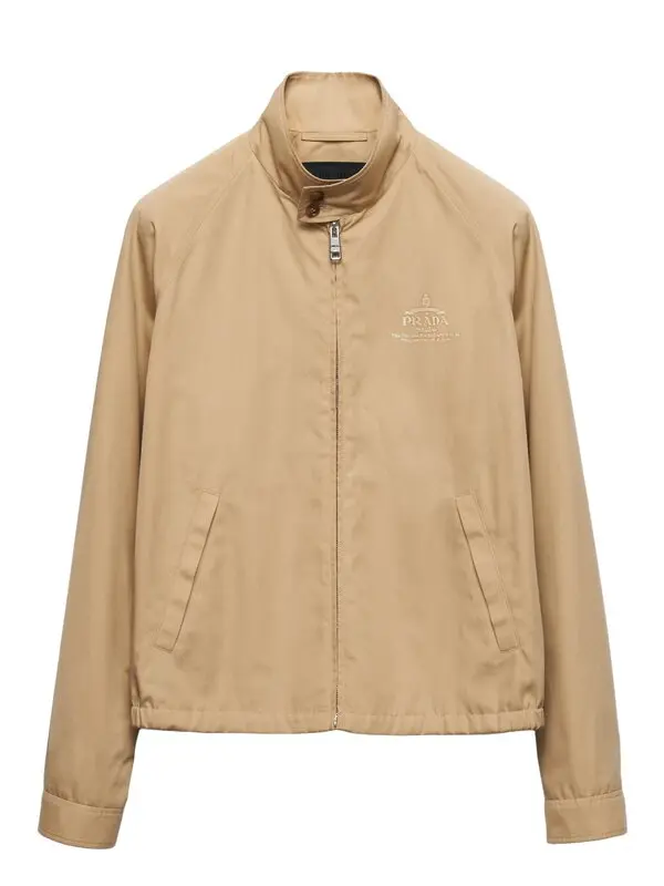 Prada Cotton-blend Jacket - Neutral