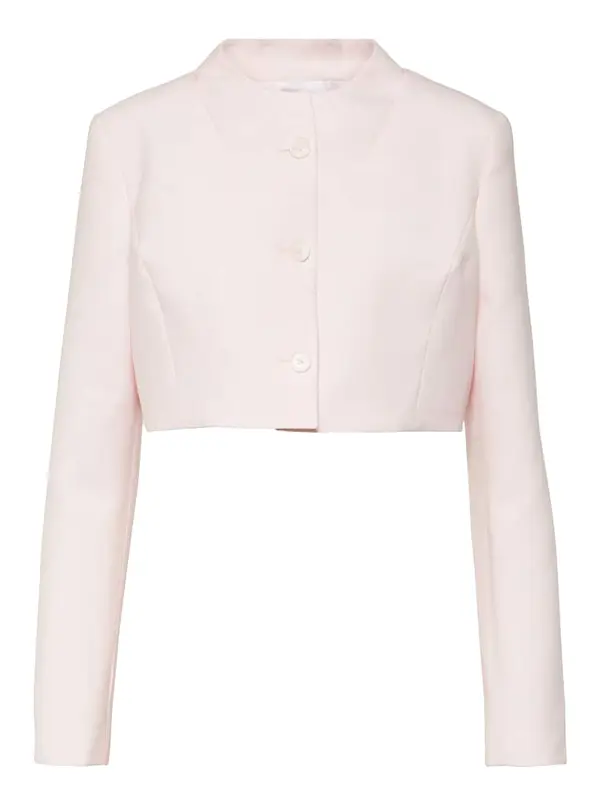 Coperni Trompe L'oeil Cropped Jacket - Pink
