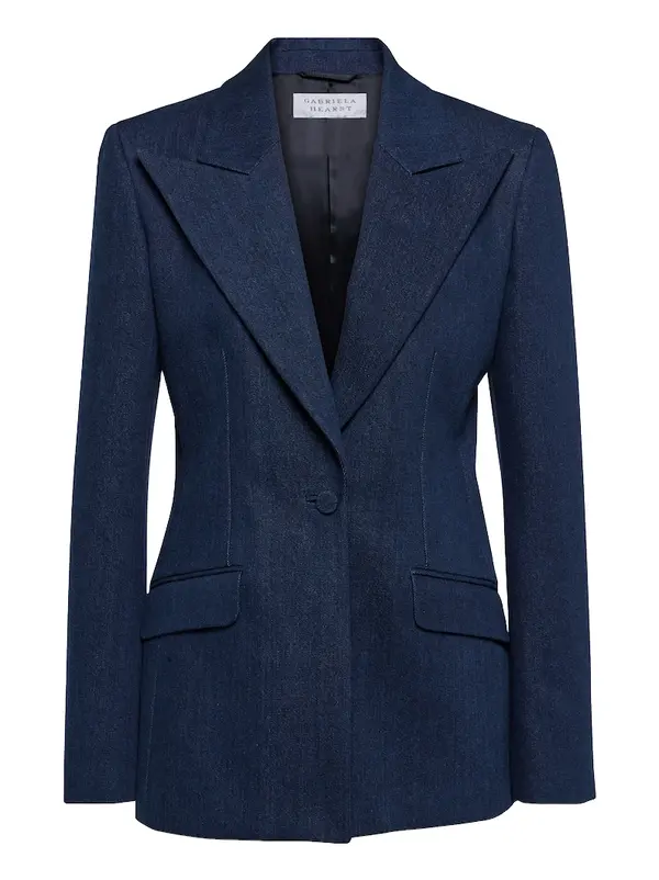Gabriela Hearst Leiva Denim Blazer - Blue