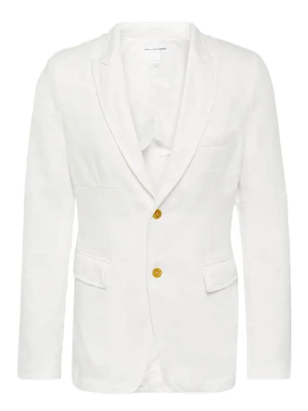 Comme Des Garçons Twill Blazer - White