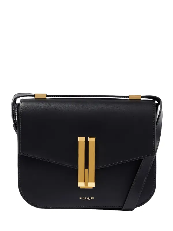 DEMELLIER Vancouver Leather Shoulder Bag - Black