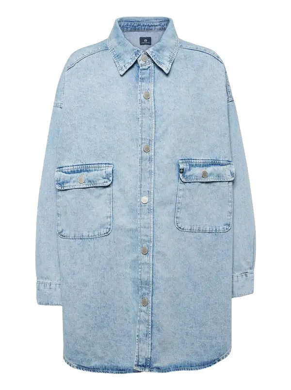 Ag Oversized Denim Jacket - Blue
