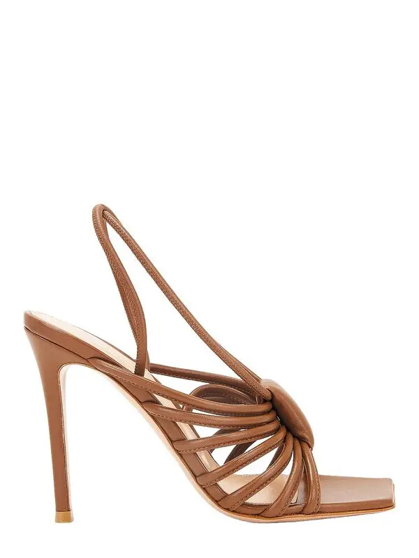 GIANVITO ROSSI Nappa Slingback Sandal - Cuoio