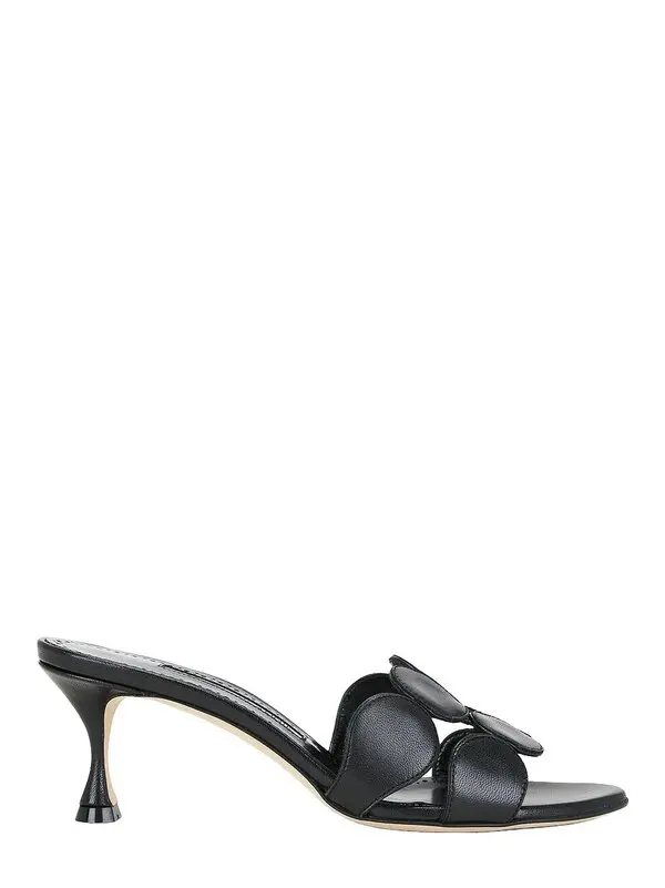 Manolo Blahnik Haribalmu 50 Sandal - Black