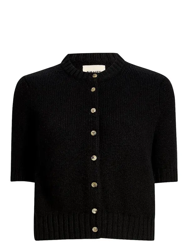 Khaite Nora Cashmere Knit Cardigan - Black
