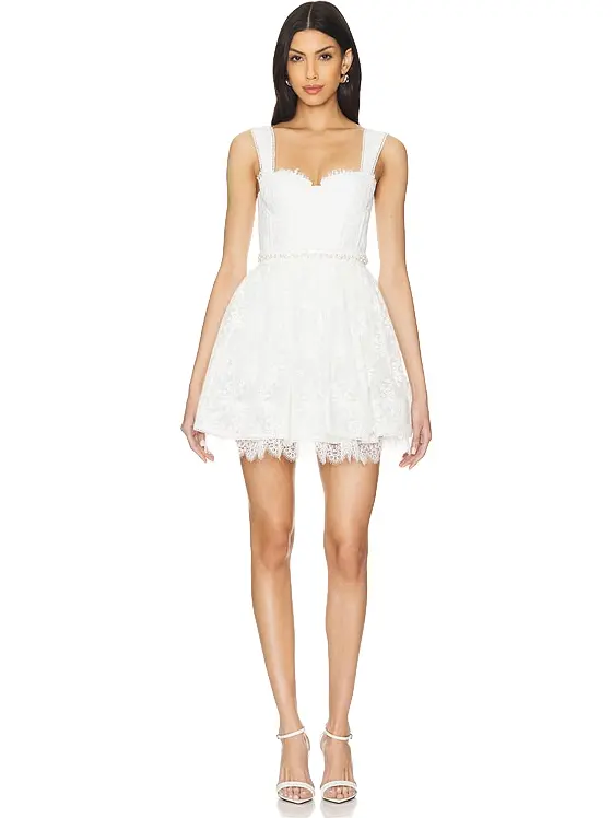 Alice + Olivia Hope Mini Dress - Off White