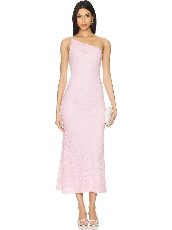 Bardot Albie Knit Maxi Dress - Candy Pink