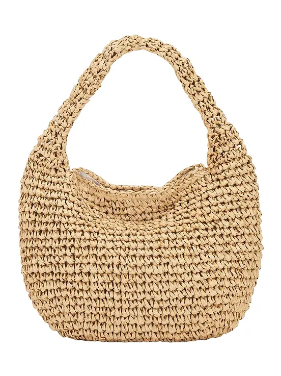 NIKKI BEACH Karina Hobo Bag - Natural