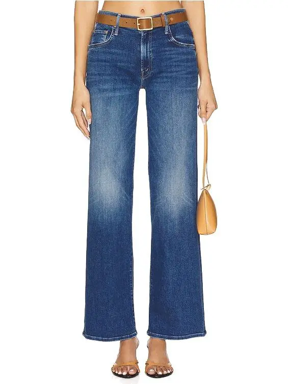 MOTHER The Mid Rise Maven Sneak Jeans - Over The Top