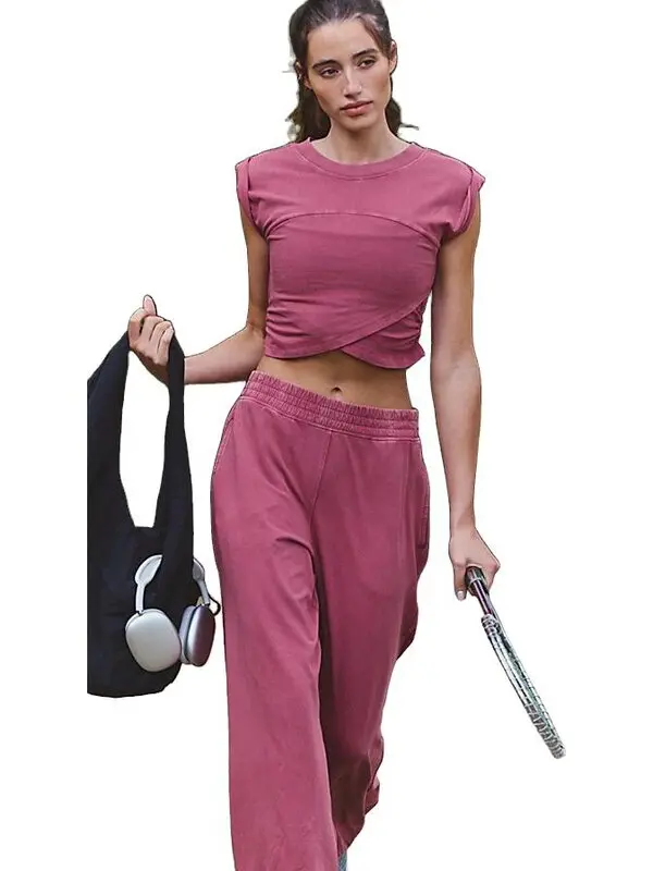 Free People Hot Shot Crossover Set - Brick