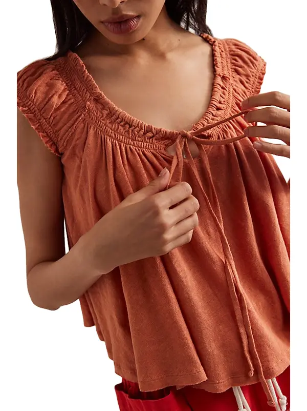 Free People We The Free Dahlia Tee - Dusted Clay