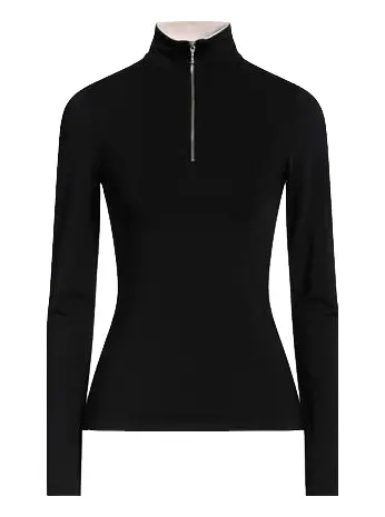 Tory Burch T-shirt With Zipper Fastening - Black