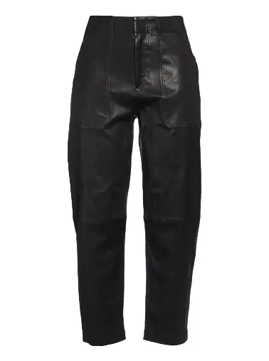 Rag & Bone Straight-leg Lambskin Pants - Black