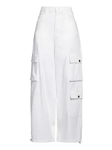 Pinko Cotton-elastane Cargo Jeans - White