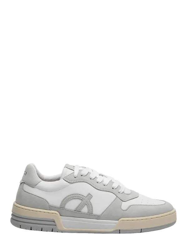 LØCI Atom Panelled Faux Leather Sneakers - White