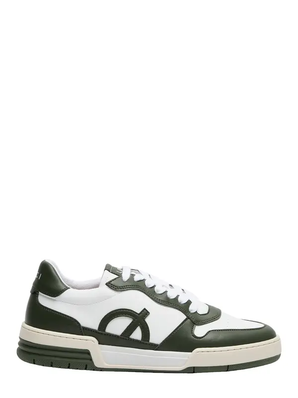 LØCI Atom Panel Faux Leather Sneakers - White