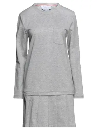 Thom Browne Mini Cotton T-shirt Dress - Grey