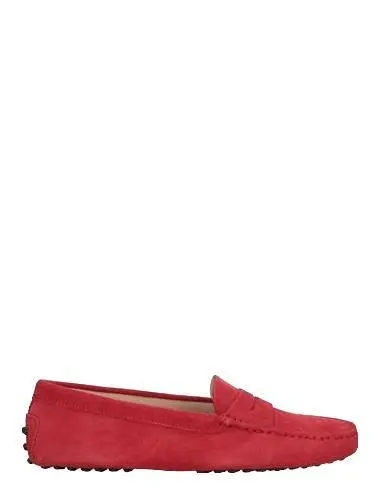TOD'S Leather Loafers - Red