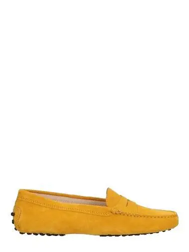 TOD'S Leather Loafers - Yellow
