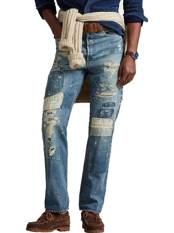 Ralph Lauren Heritage Straight Distressed Jean - Trowbridge