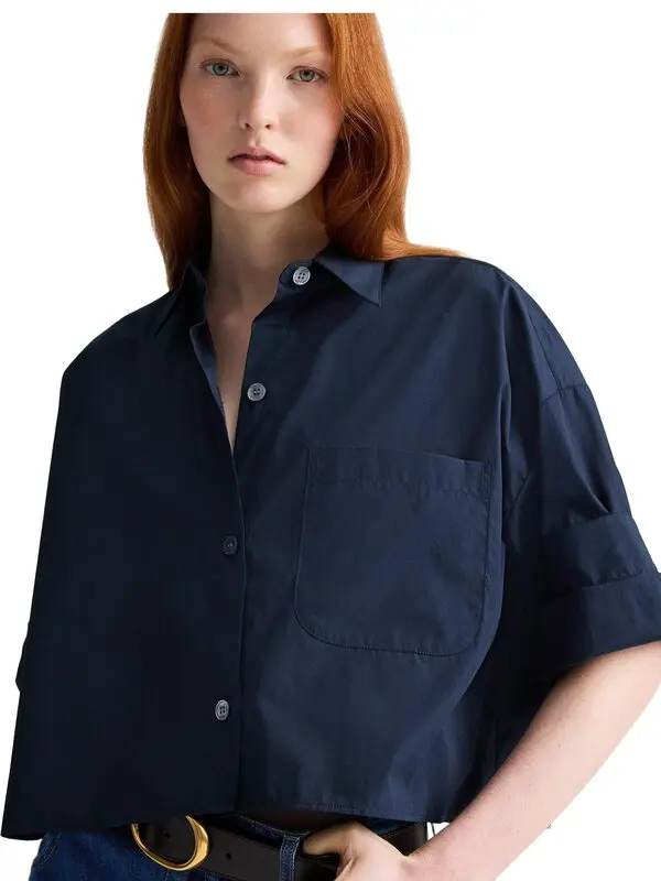TWP Next Ex Cotton Shirt - Midnight