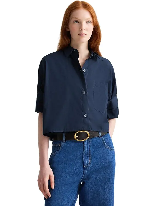 TWP Next Ex Cotton Shirt - Midnight