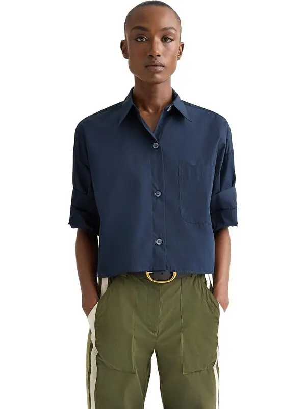 TWP Next Ex Cotton Shirt - Midnight