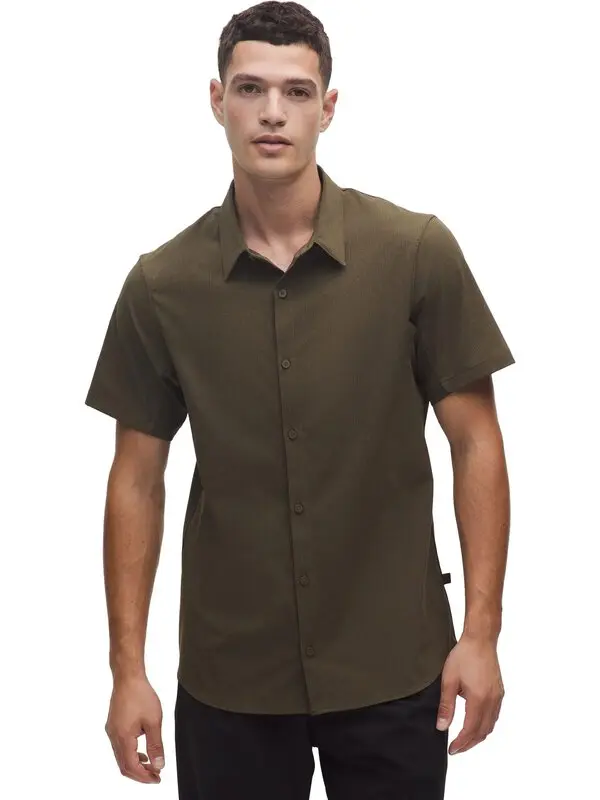 Lululemon Airing Easy Short-sleeve Shirt - Olive Brown