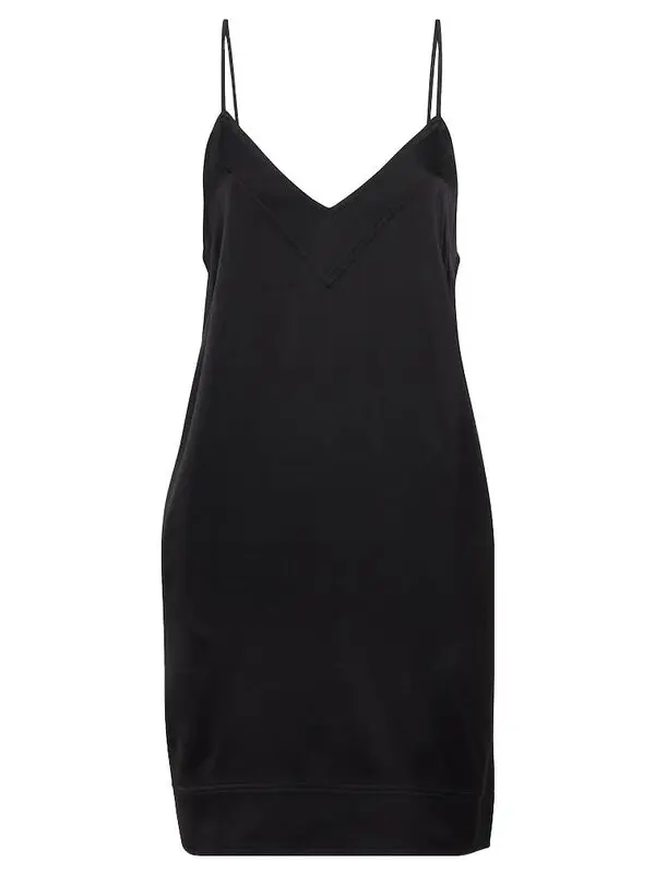 TOTEME Satin Slip Dress - Black