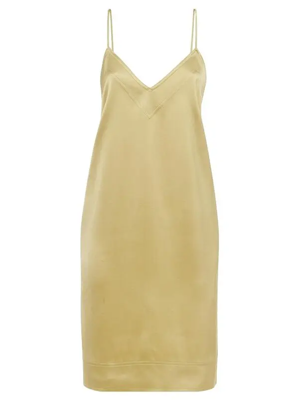 TOTEME Satin Slip Dress - Green