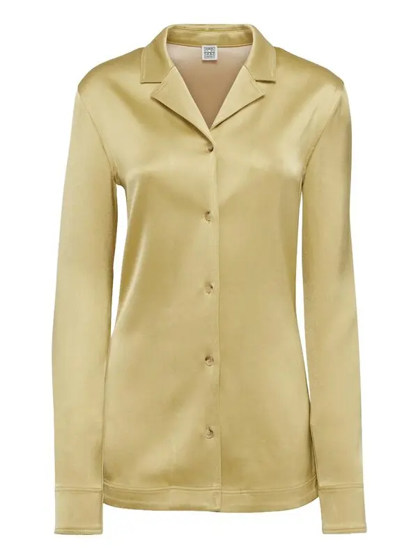 TOTEME Satin Shirt - Green