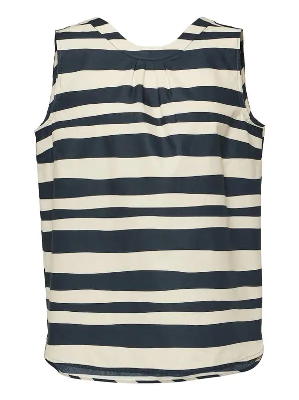 Max Mara Striped Cotton Top - Multicoloured