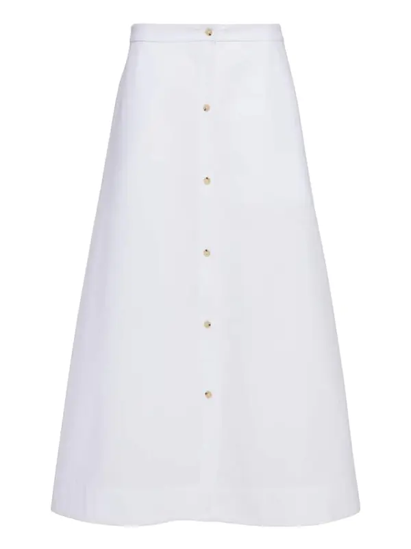 TOTEME High-rise Maxi Skirt - White