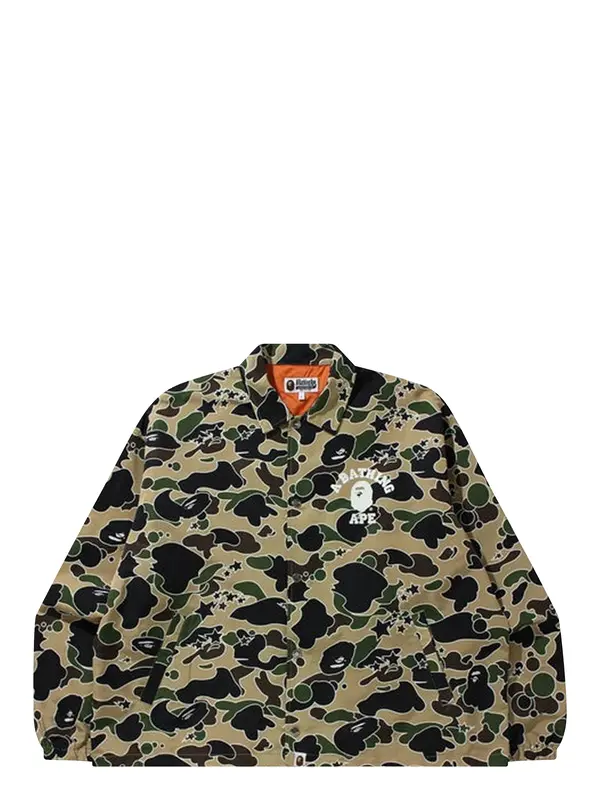 BAPE Sta Camo Relaxed Coach Jacket - Yellow