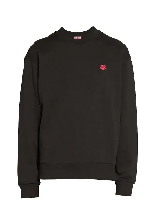 Kenzo Boke Flower Cotton Sweatshirt - Black