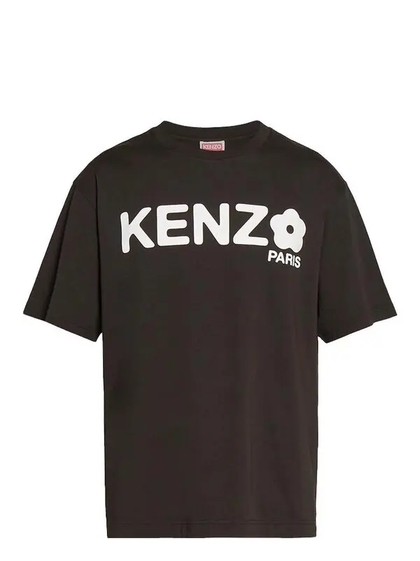 Kenzo Boke 2.0 Logo Cotton Oversized T-shirt - Black