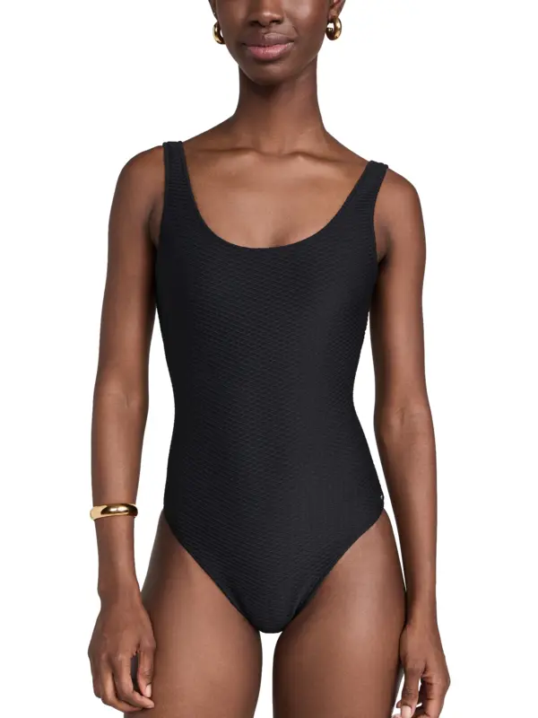 ANINE BING Jace Piece One Piece - Black