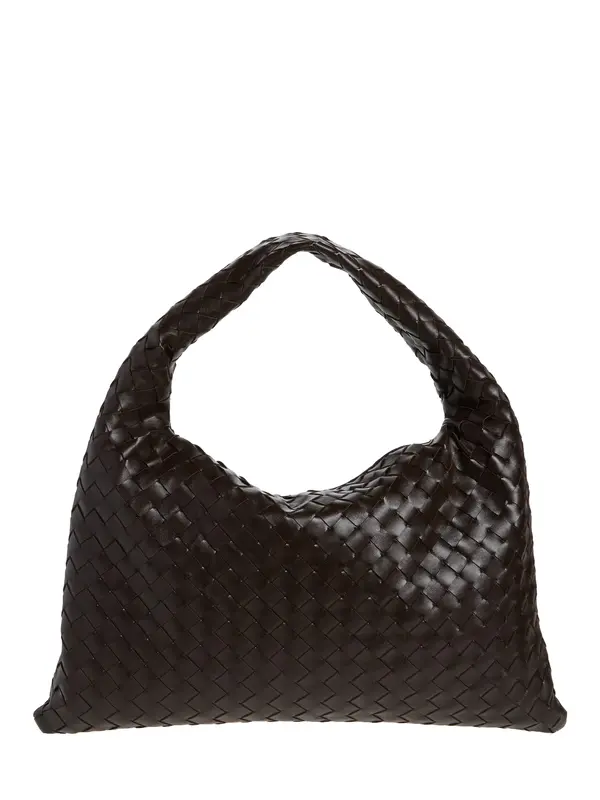 Bottega Veneta Small Hop Intrecciato Leather Hobo Bag - 2190 Fondant-m Brass