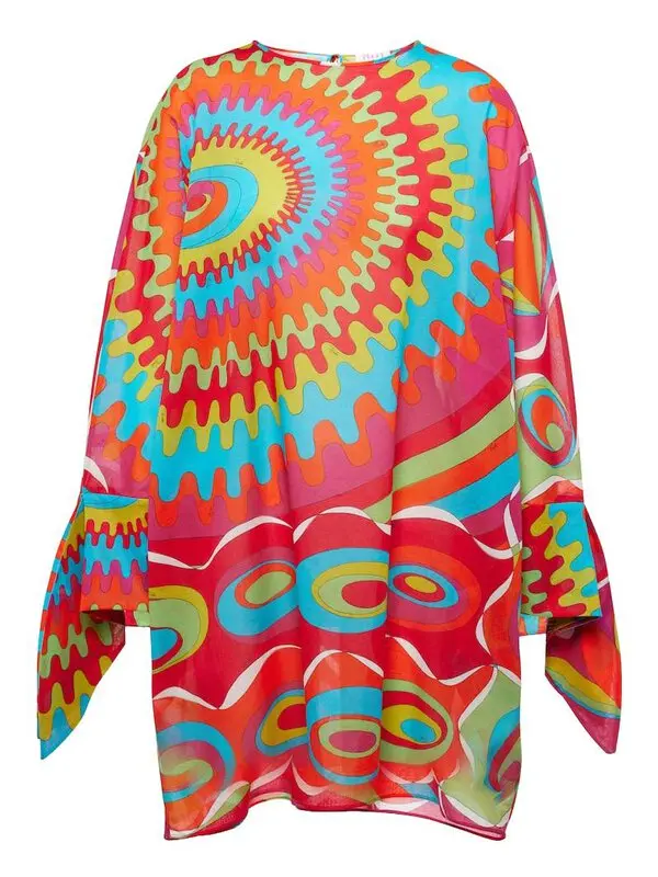 Emilio Pucci Bersaglio Printed Cotton Kaftan - Multicoloured