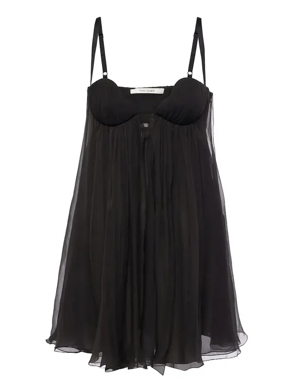 NENSI DOJAKA Silk Camisole - Black
