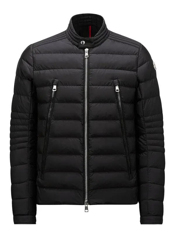 Moncler Amiot Down Biker Jacket - Black