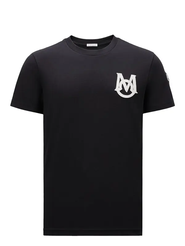 Moncler Monogram Cotton T-shirt - Blue
