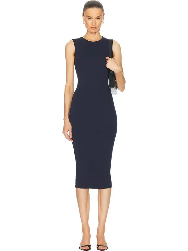 FLORE FLORE Esme Midi Dress - Navy