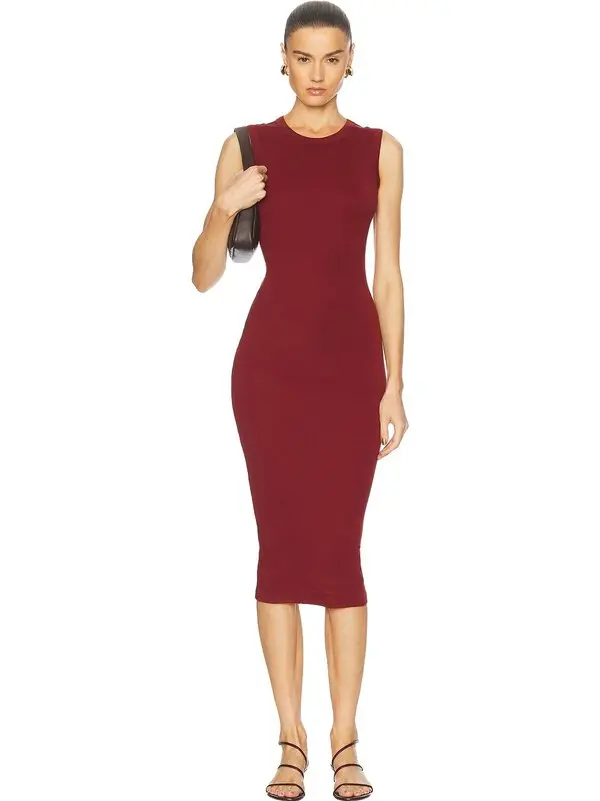 FLORE FLORE Esme Midi Dress - Syrah