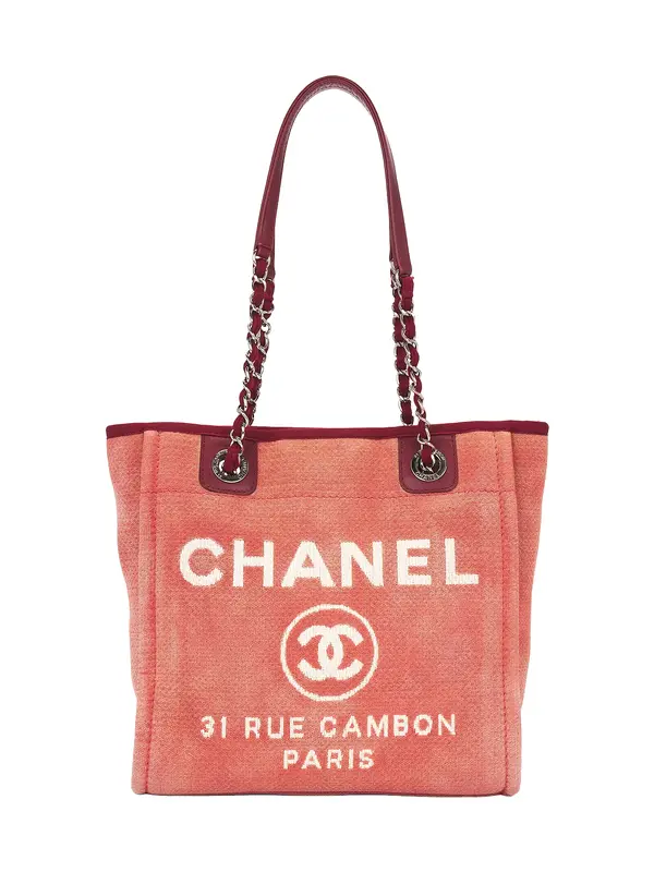 Chanel Deauville Pm Tote - Pink