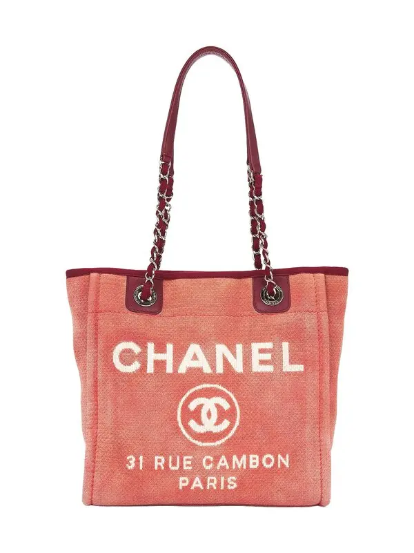 Chanel Deauville Pm Tote - Pink