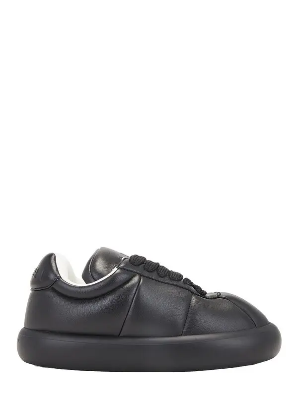 Marni Leather Puffer Sneakers - Black