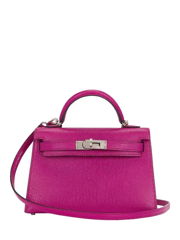 Hermès Chevre Kelly 20 Handbag - Rose Purple